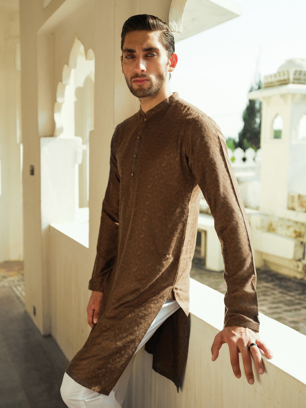 Men's Mehndi Kurta Ceremonial - IUSA-EMTKC23-100 – edenrobe USA